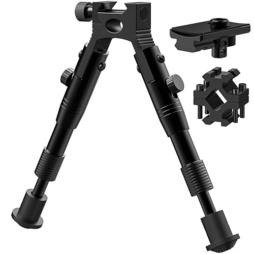 CVLIFE 3-in-1 Rifle Bipod Picatinny Bipod with Swivel Stud Adapter ...
