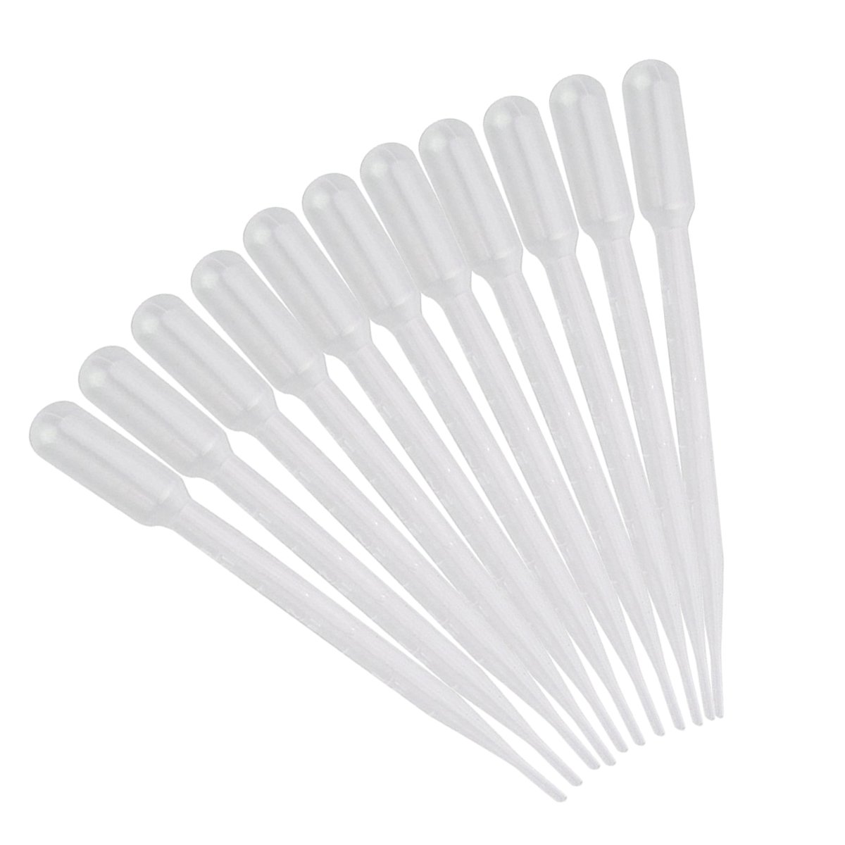 100pcs Disposable Pipettes 3ml , SUMERSHA 0.1oz Plastic Gradually ...