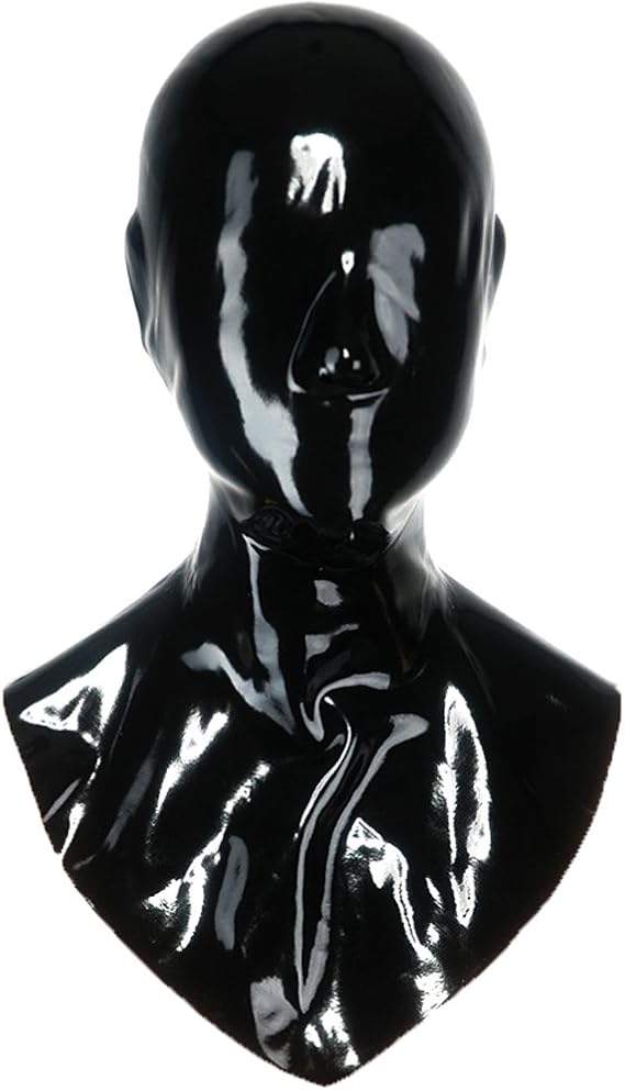 EXLATEX Latex Hood Unisex Rubber Mask Hangman's Mask with Nose Open ...