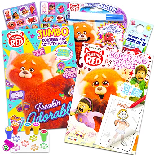 Disney Turning Red Coloring Book Super Set for Kids - Bundle with 3 ...