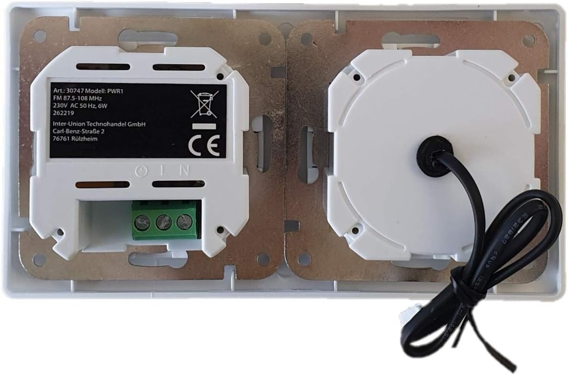 UNITEC Flush-mounted radio with touch function and Bluetooth in white ...