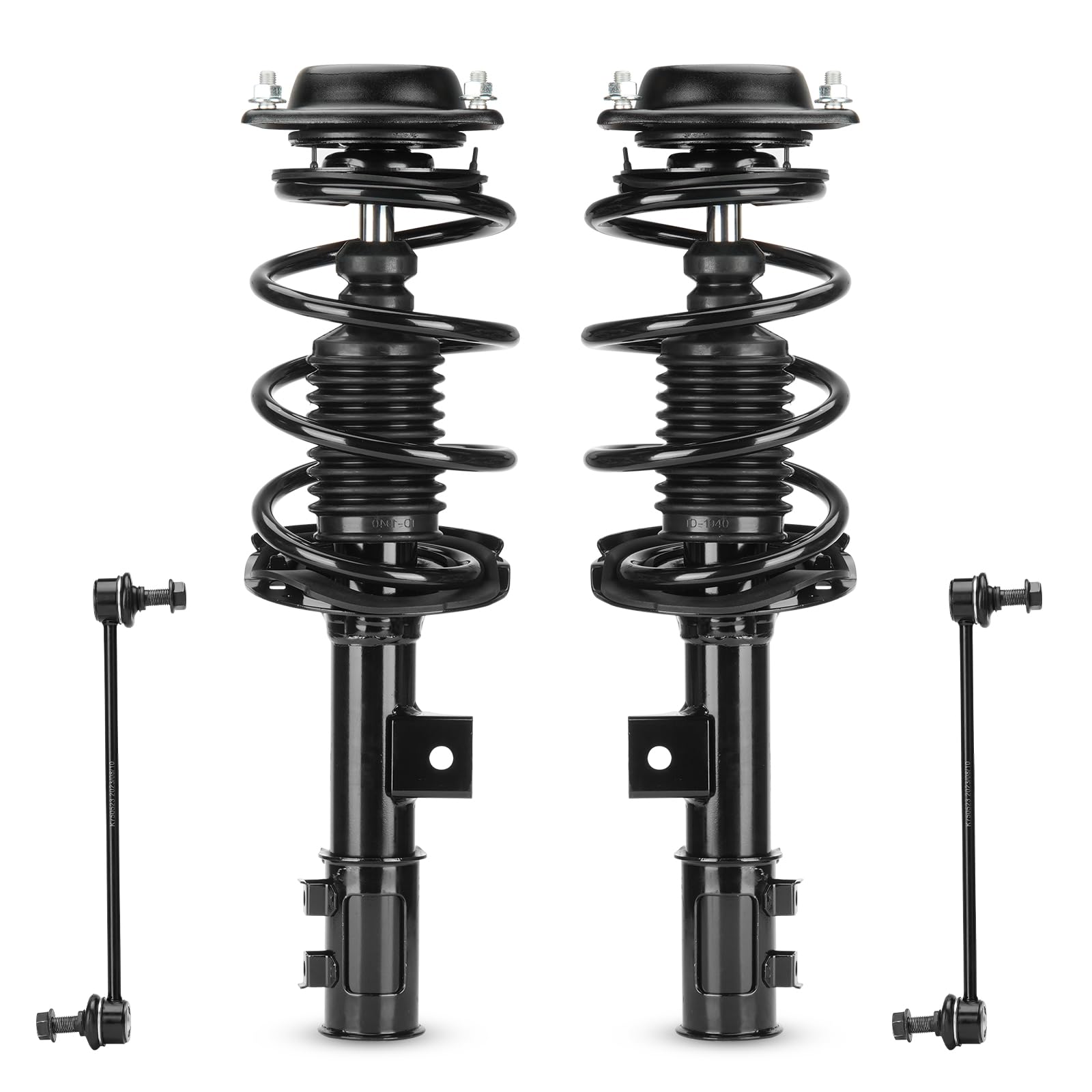 Front Struts w/Coil Spring Shock Assembly + Sway Bar End Links for 2011 ...