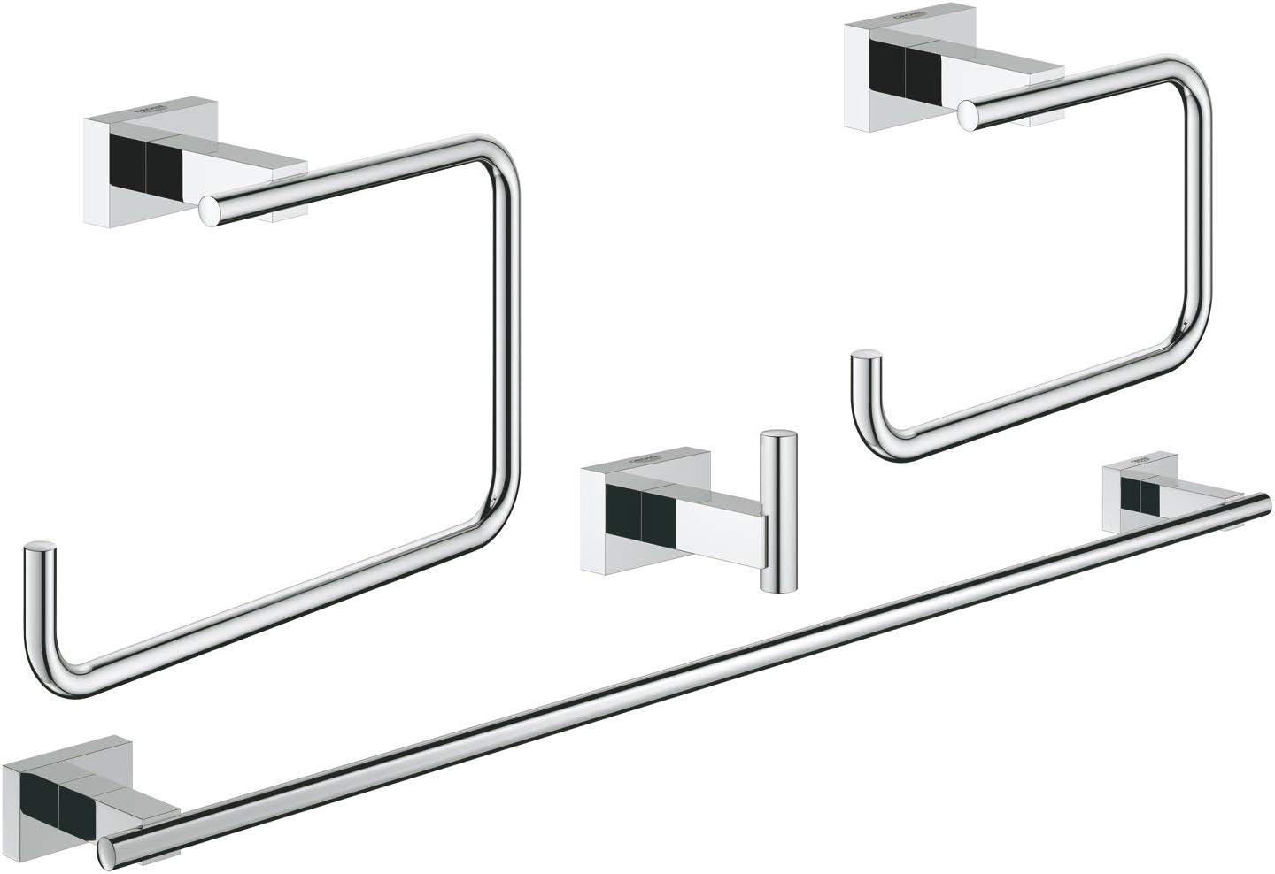 GROHE 40778001 | Essentials Cube 4-in-1 Bathroom Set – BigaMart