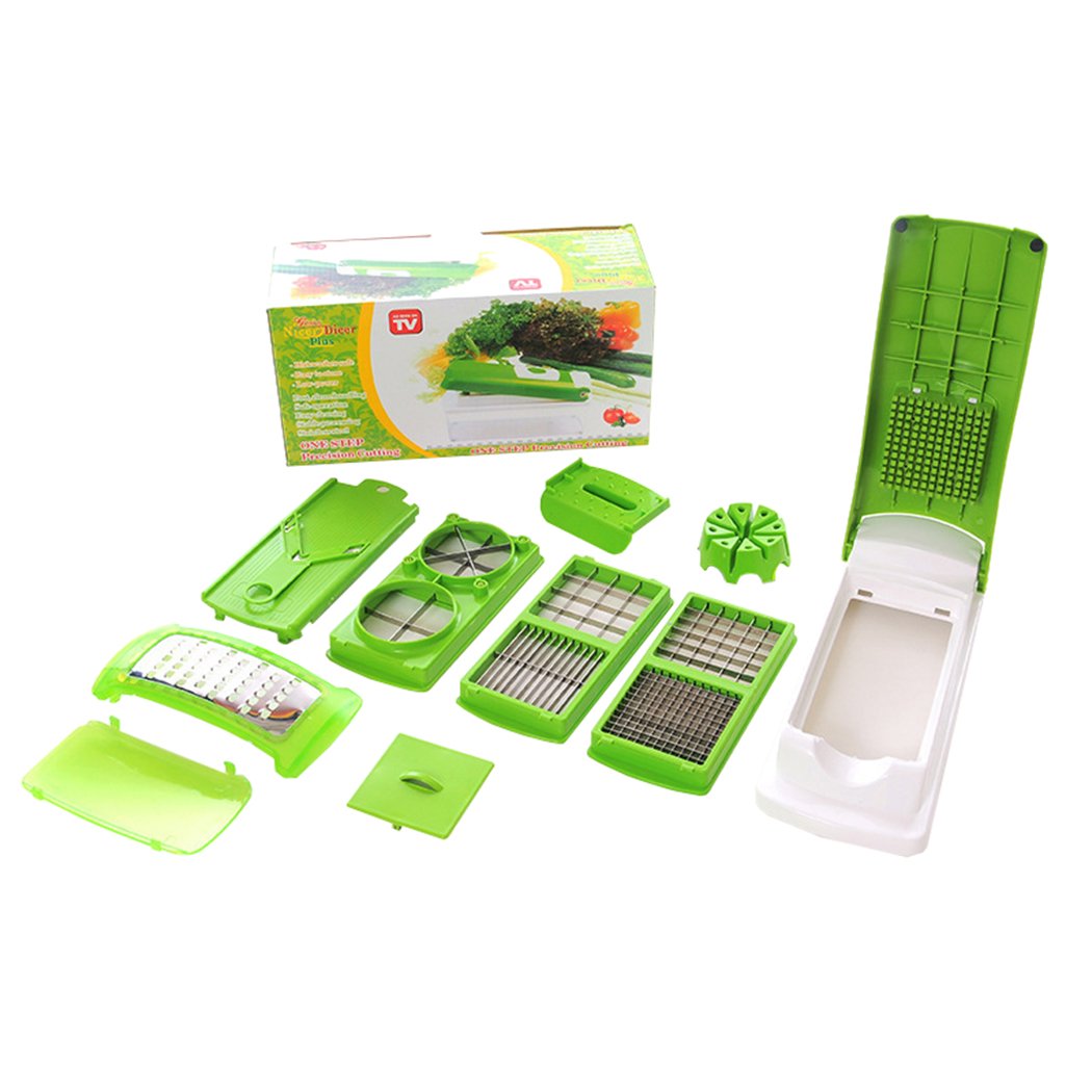 The super Nurbo All-In-One Spiral Vegetable Slicer, Stainless Steel ...