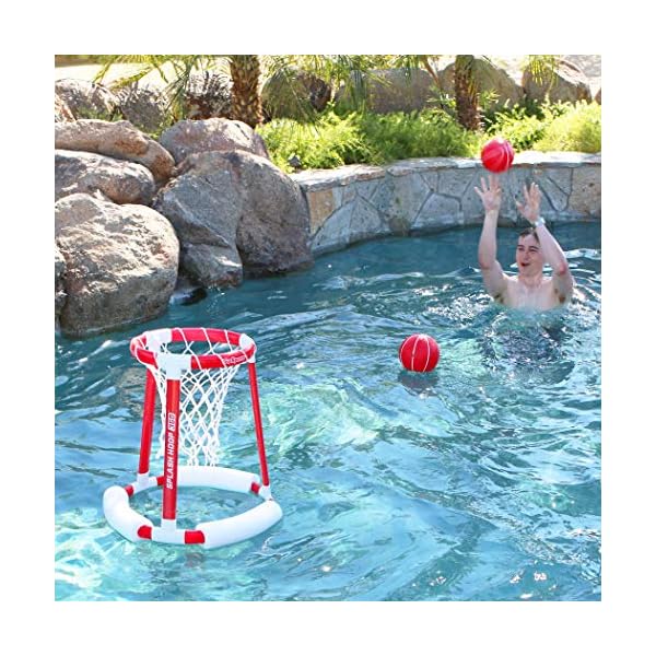 GoSports Splash Hoop 360 Floating Pool Basketball Game | Includes Hoop ...