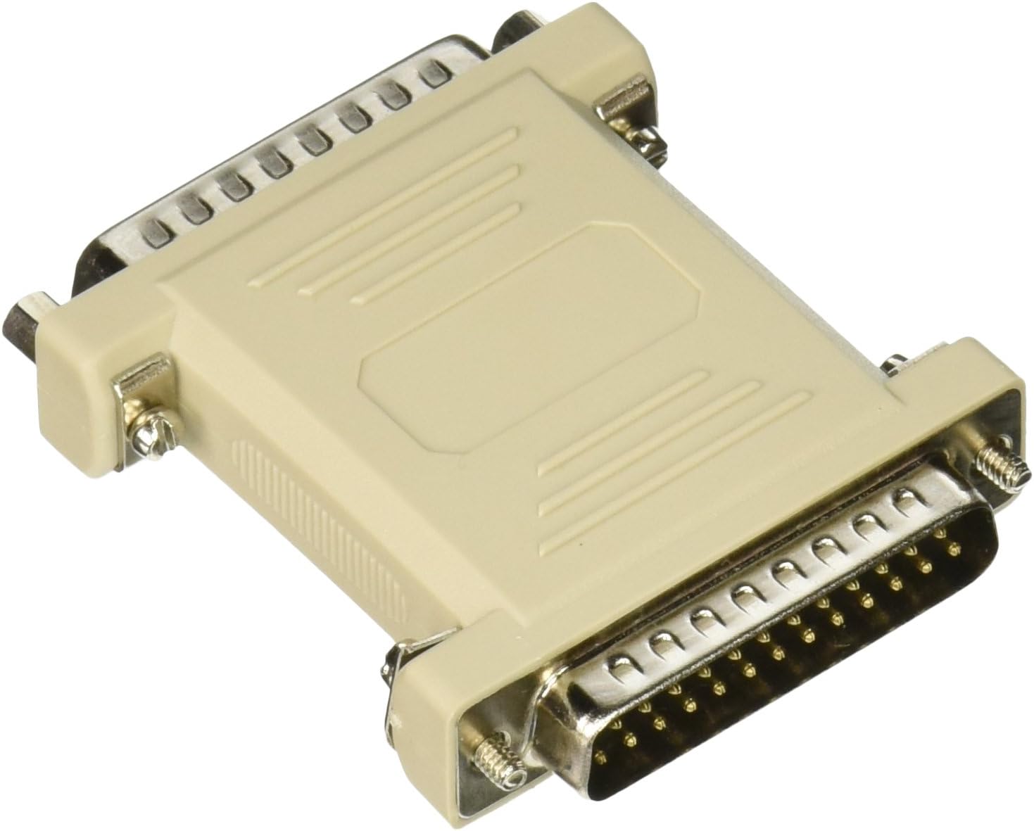C2G 02471 DB25 M/M Serial RS232 - Adaptador de módem nulo, Color Beige: Amazon.com.mx: Electrónicos