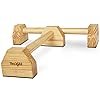 Yes4All 20 inches Wooden Push Up Stand, Parallel Bars, Parallettes with ...
