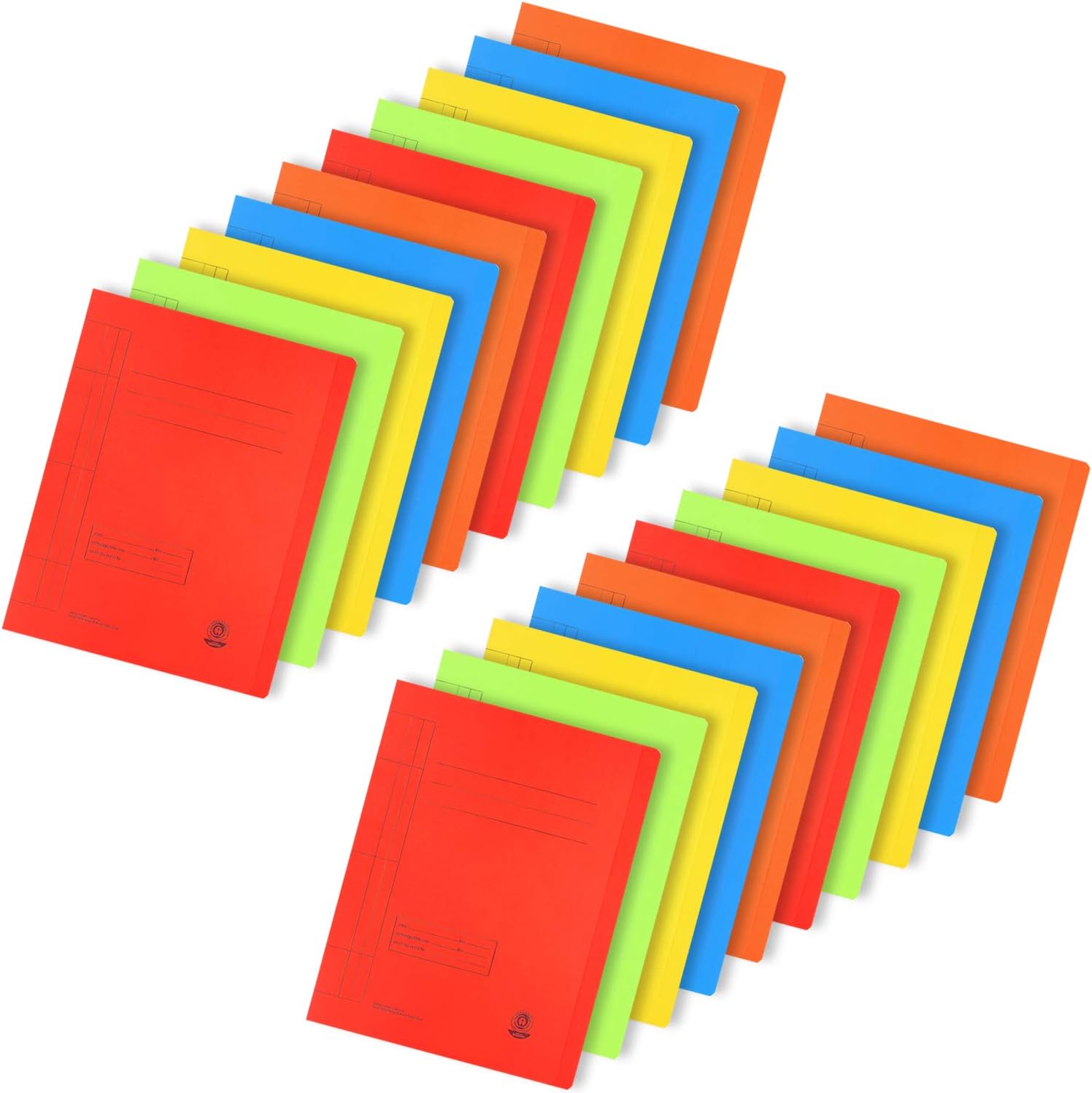 com-four® 20x Kartonschnellhefter DIN A4 - Schnellhefter in bunten ...