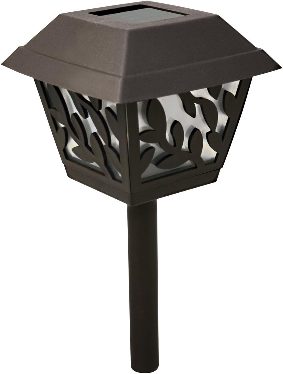 Paradise by Sterno Home Plastic Solar Path Light with White LED and ...