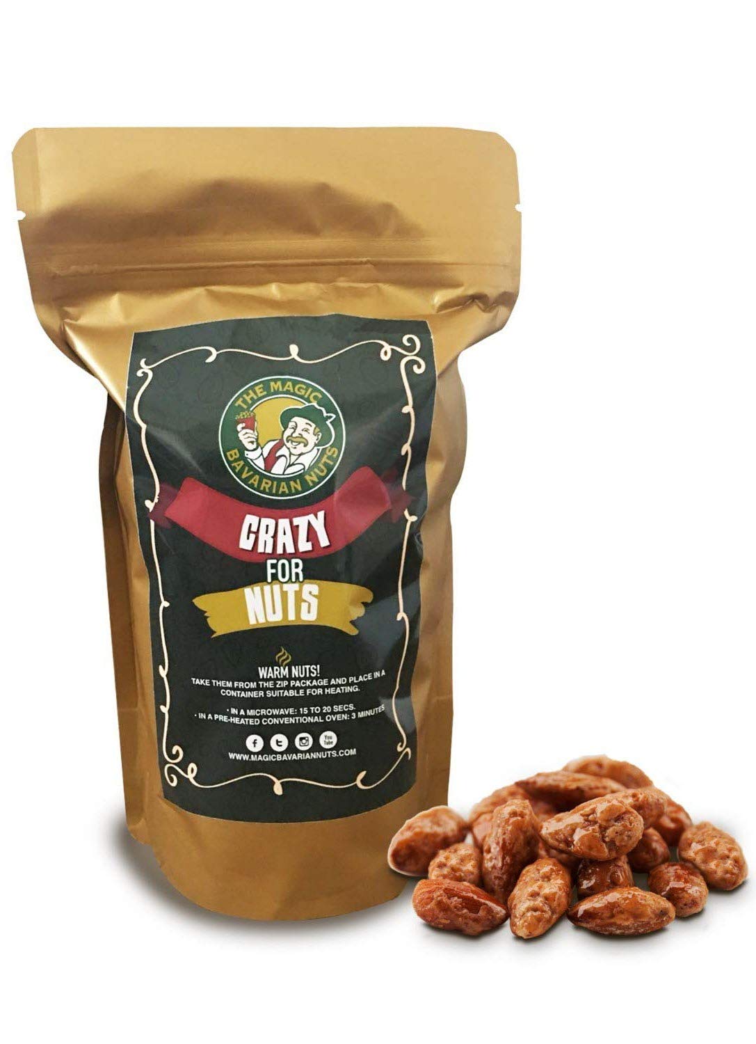 Amazon.com : Magic Bavarian Cinnamon Roasted Peanuts - Gourmet Nuts ...