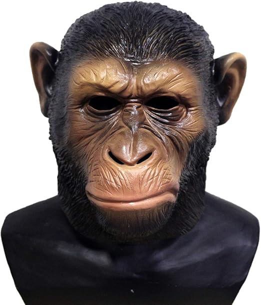 Amazon.com: Realistic ape Chimp Monkey Costume Accessories Caesar Apes ...