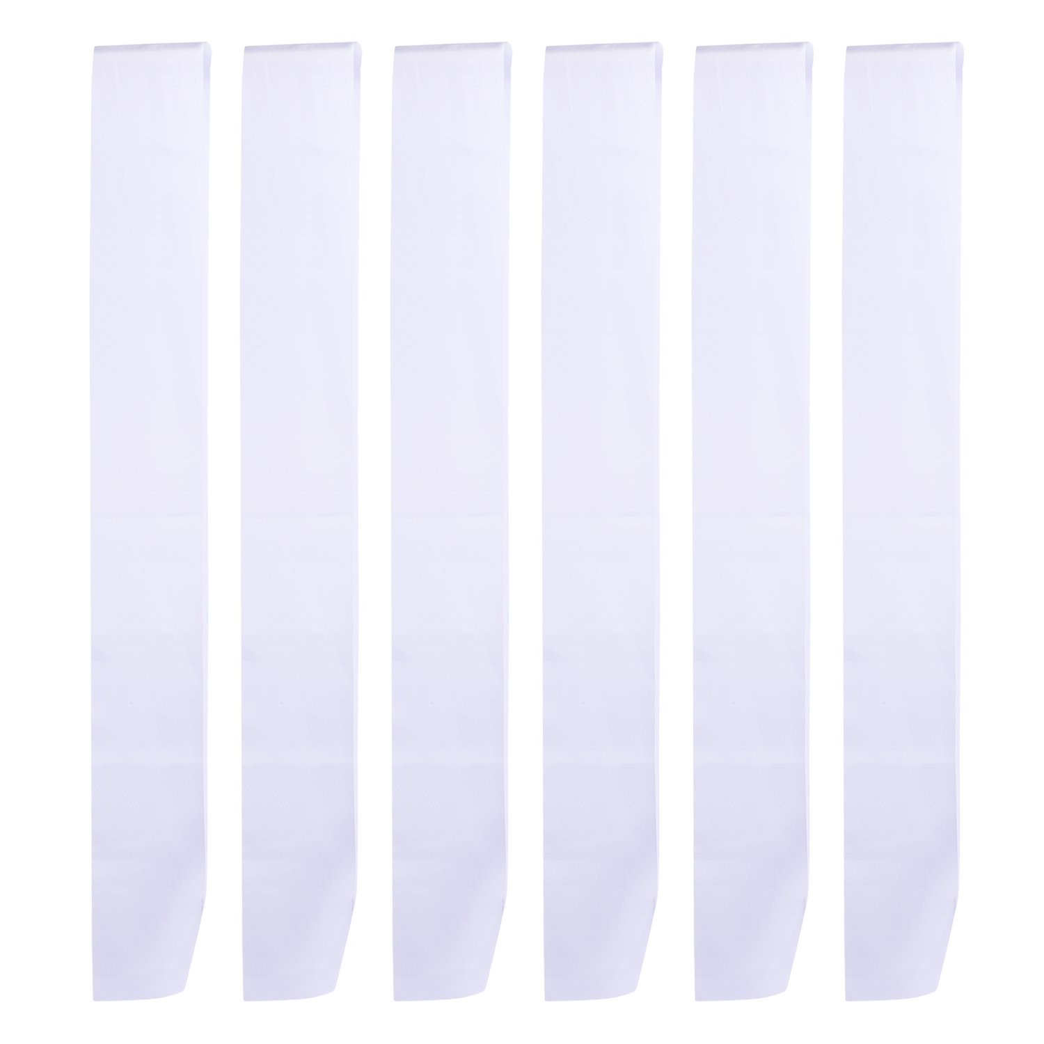 Amazon.com: Teemico 6 Pieces Blank Satin Sash Plain Sash for Wedding ...