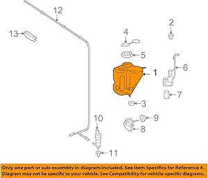 Amazon.com: Mercedes-Benz 221 869 10 20, Windshield Washer Fluid ...