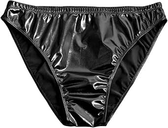 Amazon.com: Kepblom Women Shiny Metallic Panty Briefs High Cut Ballet ...