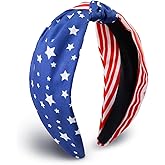 Amazon.com : American Flag Headbands for Women Knotted 4th of July ...
