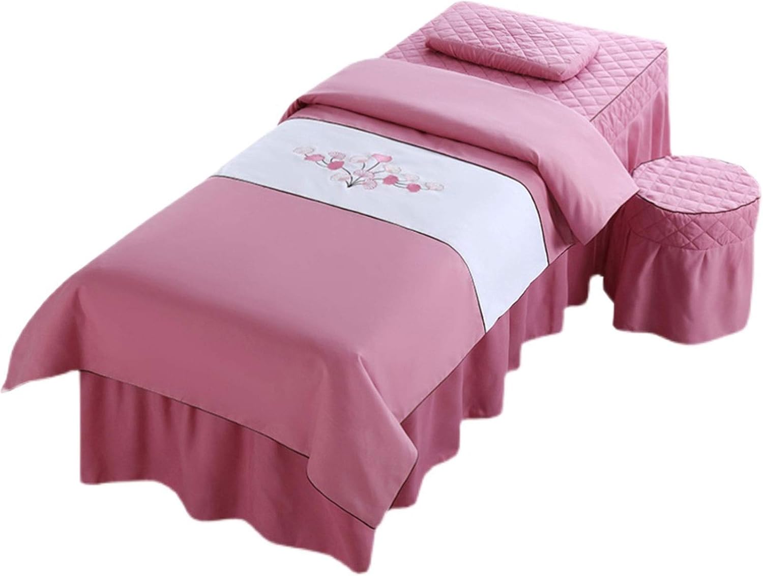 Luxury spa linens set, Massage Couch Linens set Beauty Bedspread 4 ...