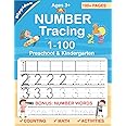 Number Tracing book for Preschoolers: Preschool Numbers Tracing Math ...