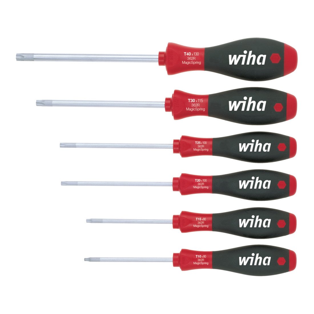 Wiha TORX-Schraubendreher-Satz mit Rundklingen / Ergonomischer SoftFinish Griff ...