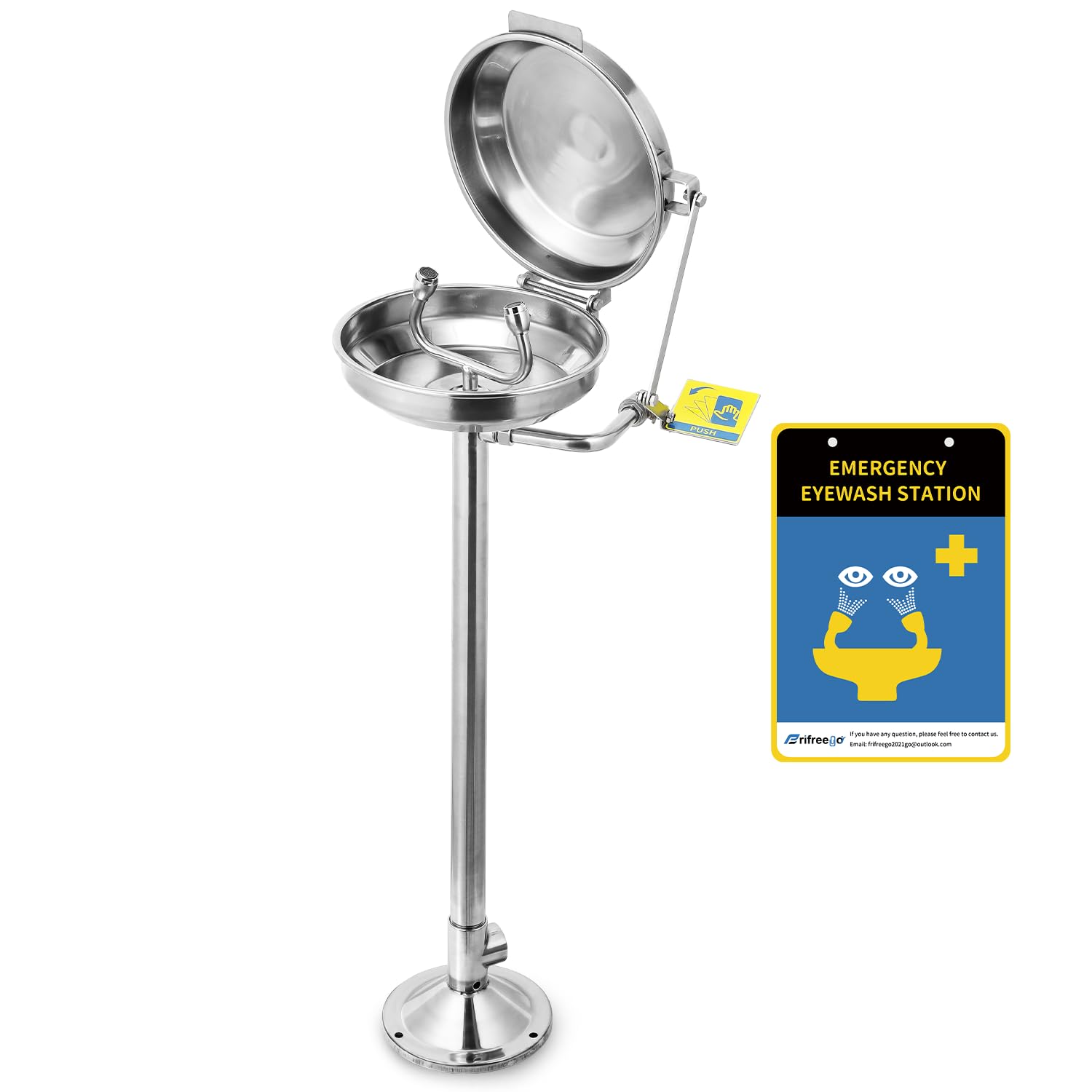 Mua Frifreego Eye Wash Station with Lid, Emergency Eyewash Station ...