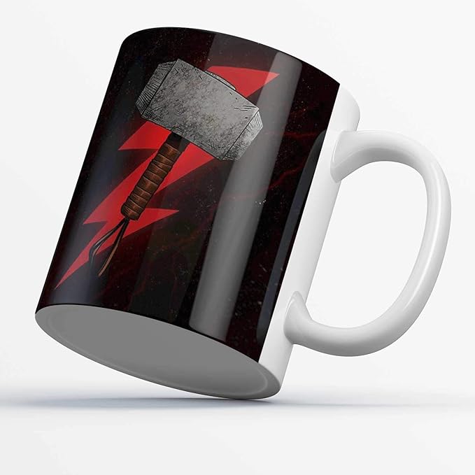 NDCOM® Avenger Thor Hammer Printed Tea Cup Ceramic Coffee Mug : Amazon ...