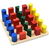Amazon.com: GYBBER&MUMU Wooden Preschool Colorful Shape Puzzle Toddler ...