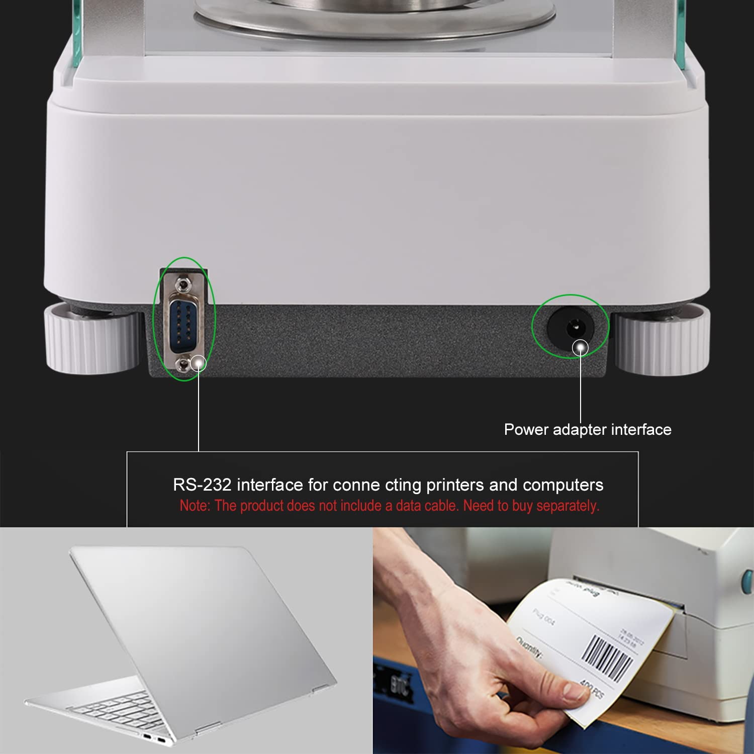 RUISHAN 300g X 1mg Lab Analytical Balance Scale 0.001g High Accuracy ...