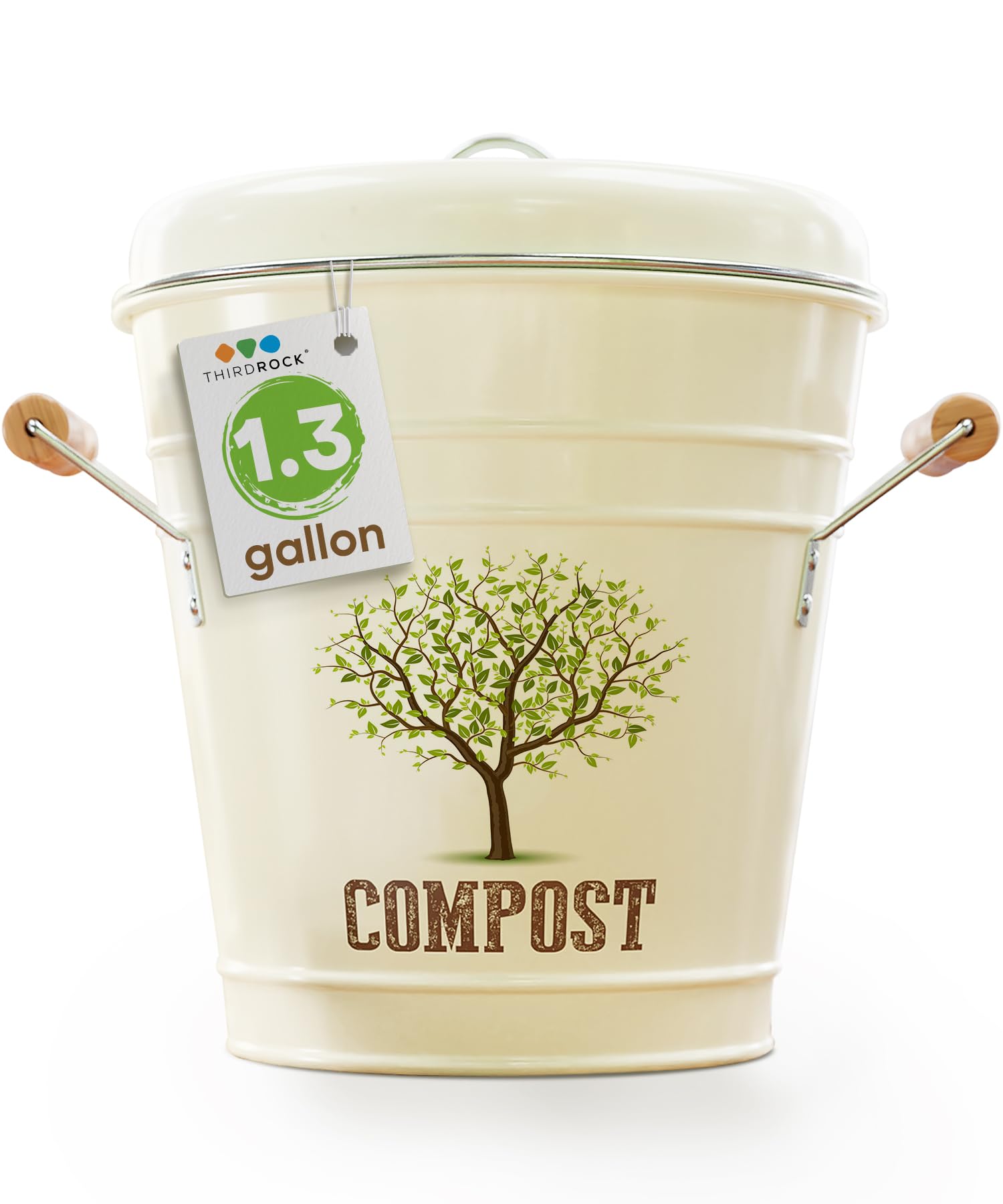 Mua Third Rock Compost Bin Kitchen – 1.3 Gallon Countertop Compost Bin ...
