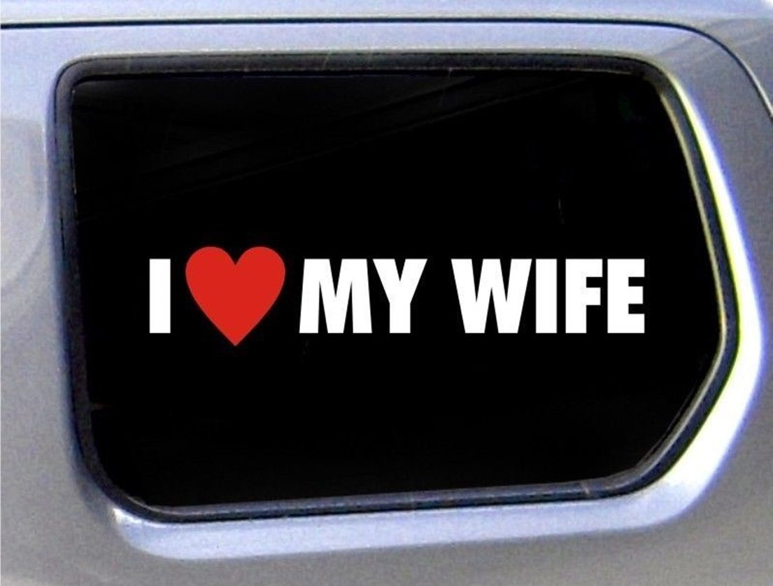 Amazon.com: Vinyl Funny I Love My Wife Car Stickers Mom Family Married ...