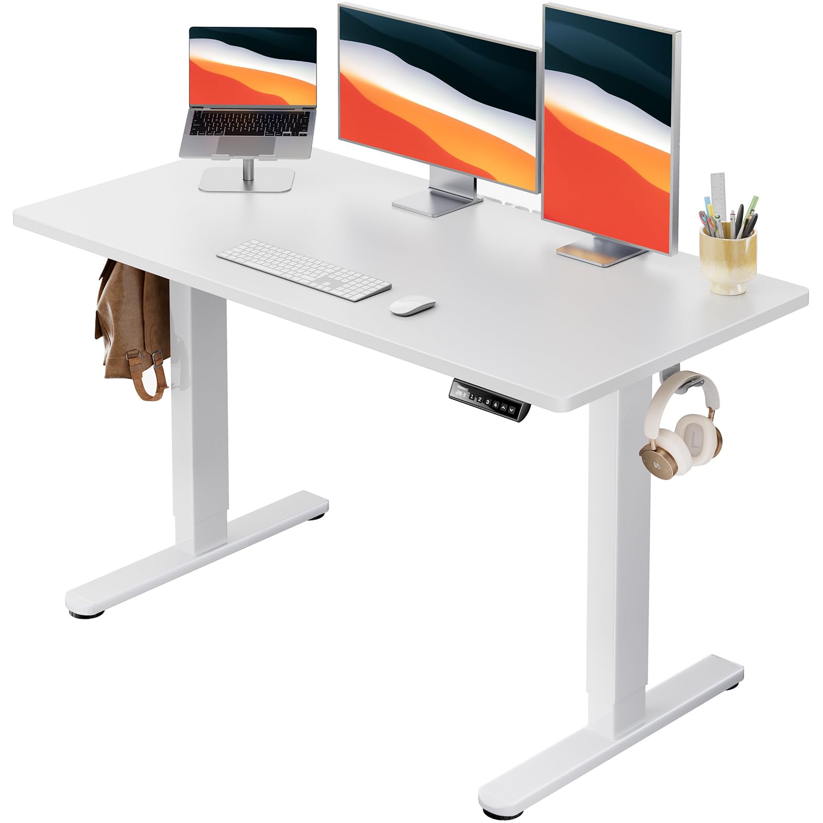 HUANUO Electric Standing Desk, 48" x 24" Whole Piece Desktop ...