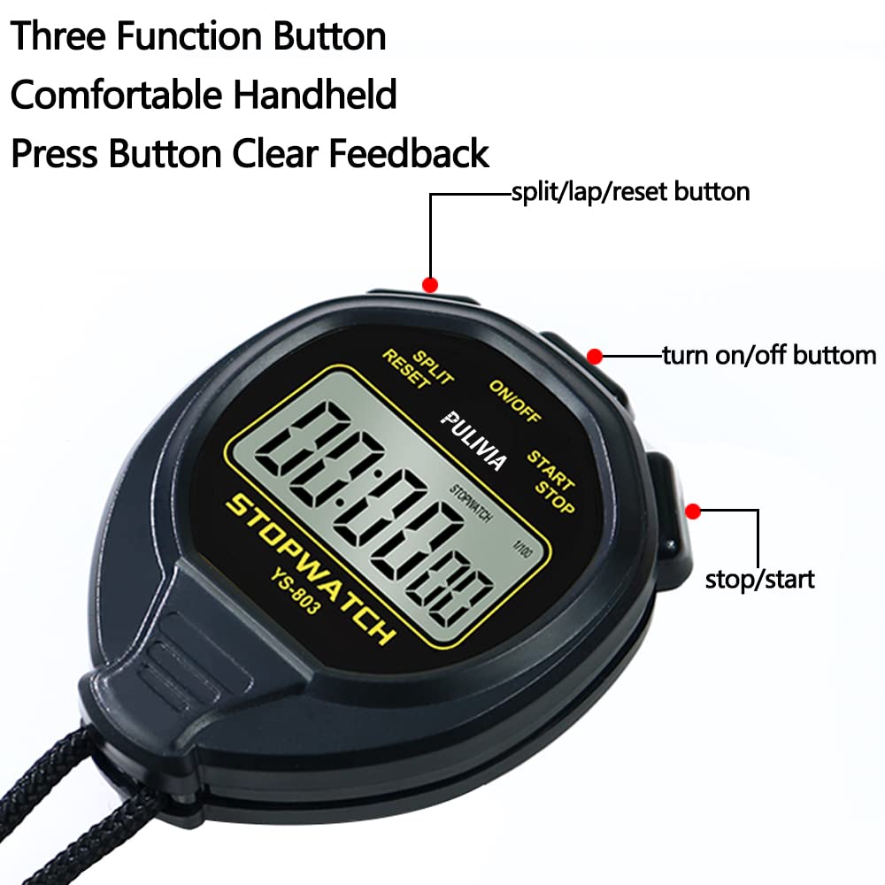 Mua PULIVIA Waterproof Stopwatch Timer Only Stopwatch with ON/Off ...