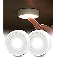 EZVALO LED Puck Lights, Rechargeable Battery Touch Light, 2.5in Mini ...