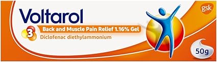 Voltarol Back and Muscle Pain Relief 1.16 Percent Gel 50 g: Amazon.co ...