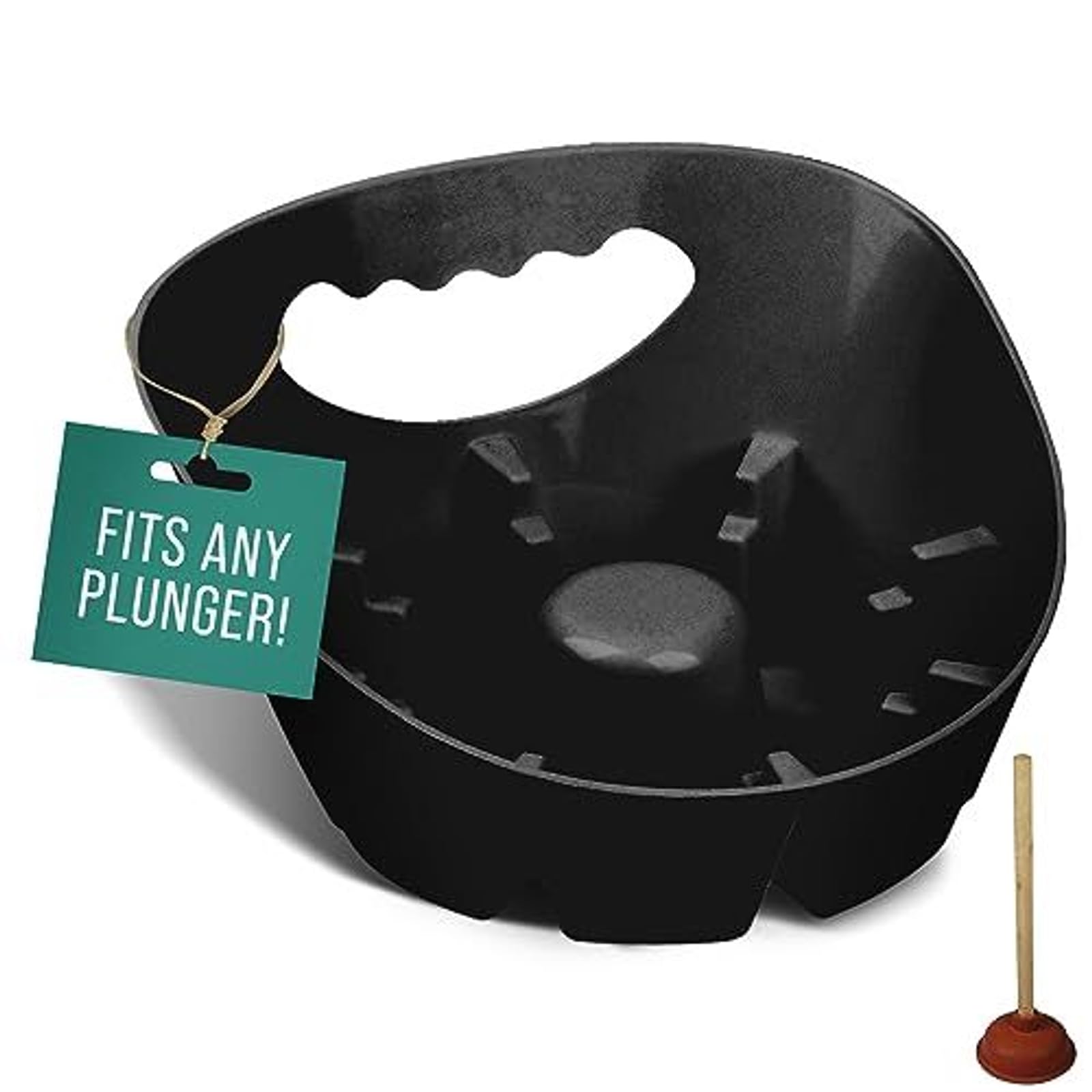 Maplefield Toilet Plunger Holder Tray - Black, Single Pack - Universal ...
