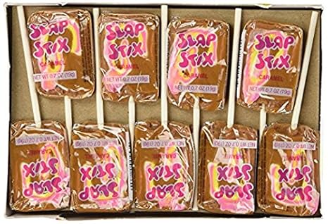 Amazon.com : Necco Slap Stix Caramel Pop Banana Swirl, 0.7oz each 36 ...