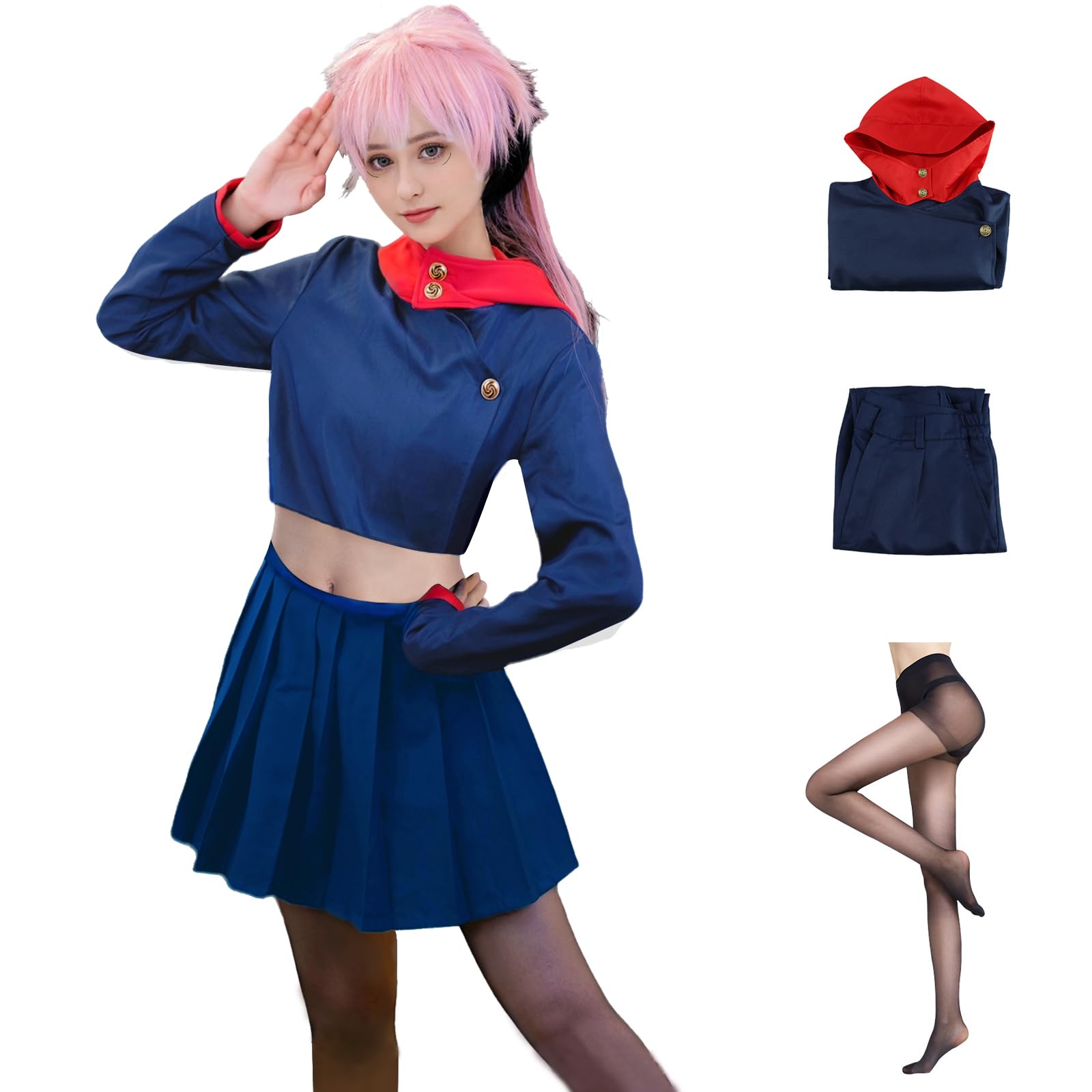 IOPBOT Women Anime JJK Jujutsu Itadori Yujii Cosplay Costume Japanese ...
