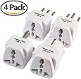 Amazon.com: European Travel Adapter Plug Set – Pack of 4 Universal USA ...