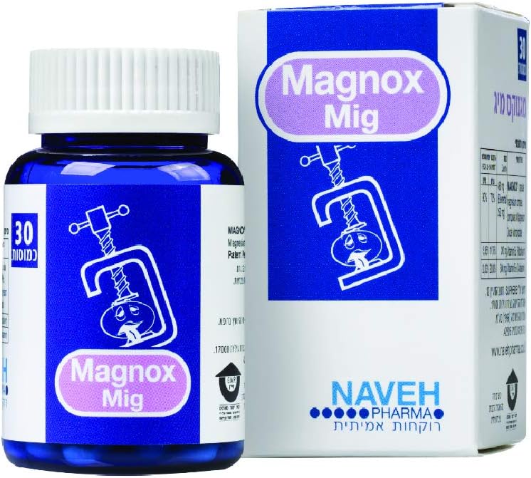 Magnox Mig Magnesium Supplement Tablets (30) for Migraine Headaches and ...