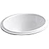 KOHLER K-2298-0 Compass Self-Rimming Undercounter Bathroom Sink, White ...