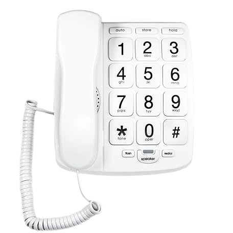 Mua Tyler TBBP-4-WH Telephone for Seniors - Large Button Landline Phone ...