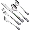 Amazon.com | MDEALY 20-Piece Green and Gray Silverware Set for 4, 18/0 ...