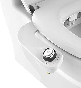 BioBidet SlimEdge Simple Bidet Toilet Attachment in White with Dual ...