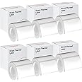 Amazon.com : White Label Paper of 6 Rolls White 50x30mm Compatible for NIIMBOT B1 B21 B3S Label ...