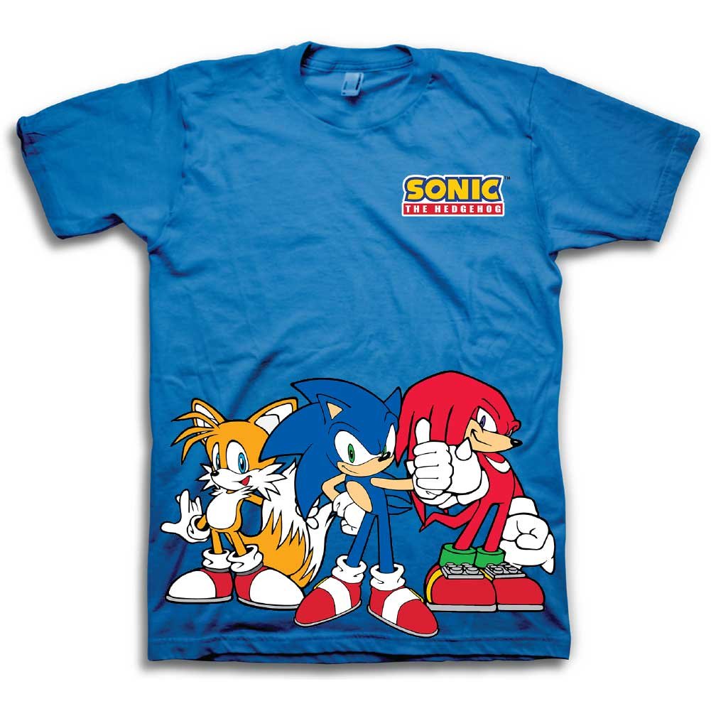 Buy Sega Boys Sonic The Hedgehog Shirt - Featuring Sonic, Tails, and ...
