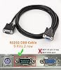 DTech DB9 RS232 Serial Cable Male to Female Null Modem Cord Full Handshaking 7 Wire Crossover ...