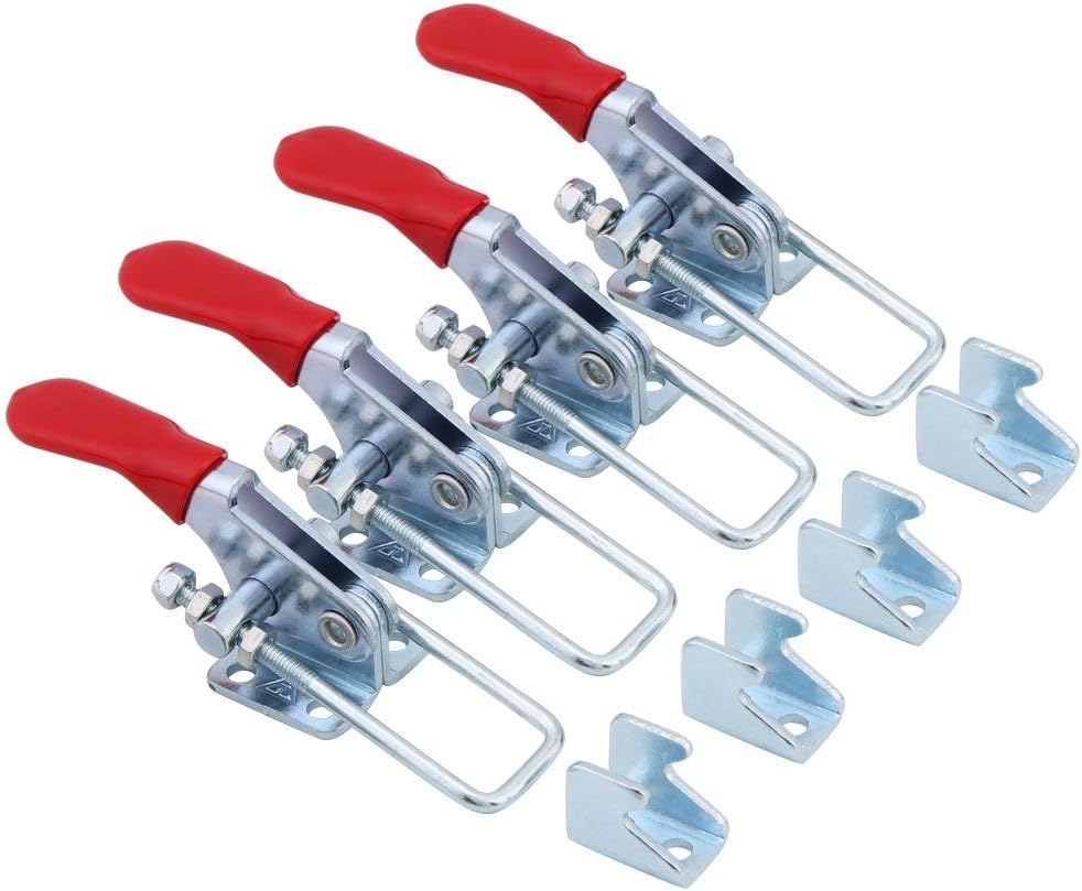 4PCS Tipo de pestillo Toggle Clamps Set con sujetadores Herramienta de ...