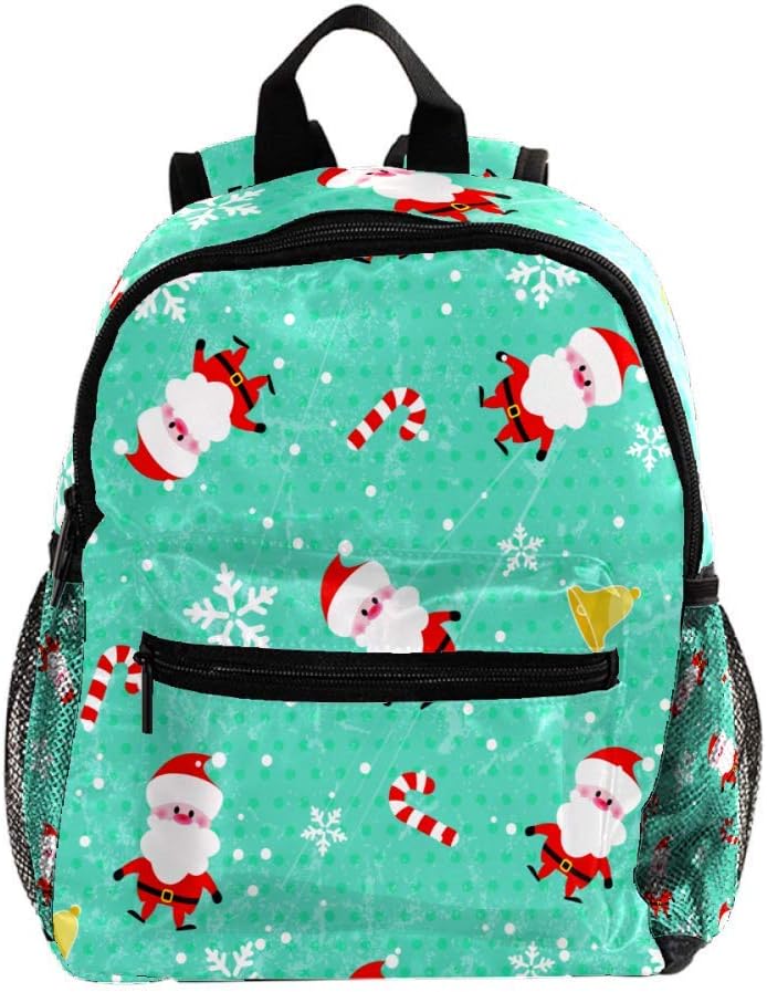 TIZORAX Cute Christmas Santa with Snowflake Lightweight Travel School ...