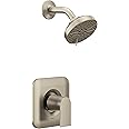 Moen Genta LX Brushed Nickel Pressure Balancing Eco-Performance Modern Shower Trim with ...