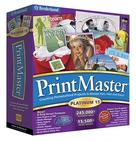 PrintMaster Platinum 15: Amazon.co.uk: Software