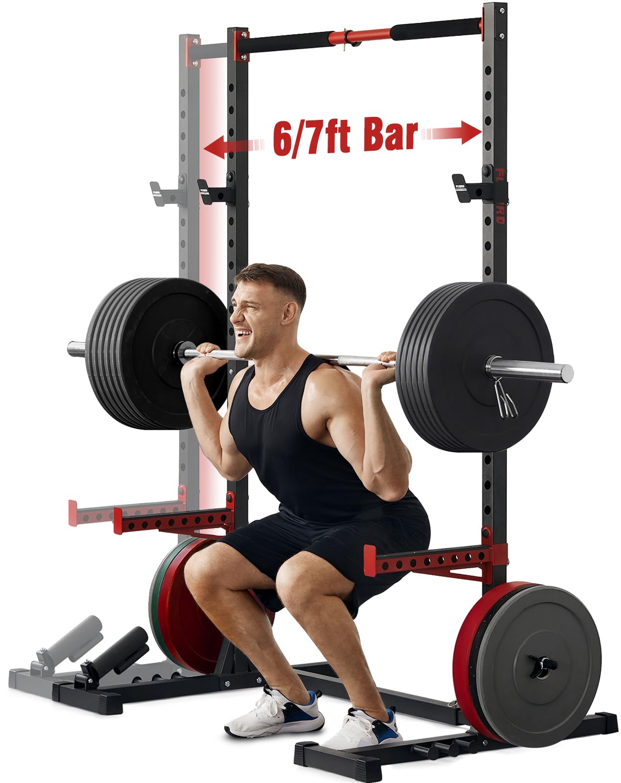 Mua Squat Rack with Pull-Up Bar, Adjustable Multi-Functional Power Rack ...