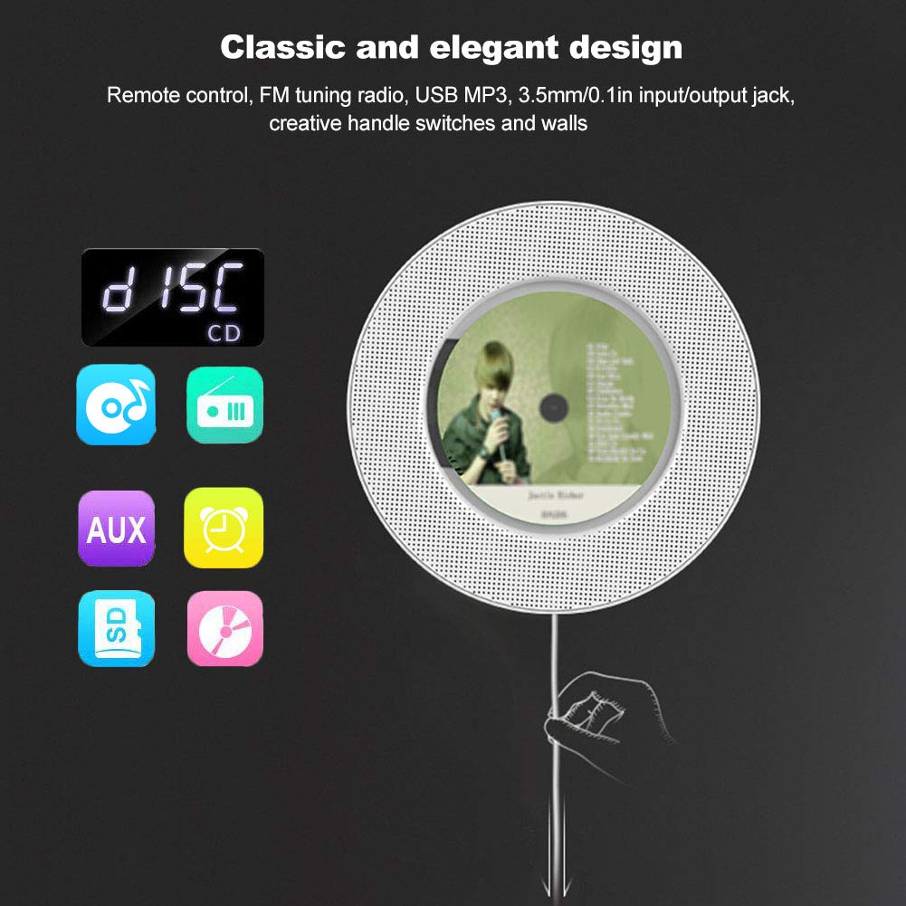 Mua Wall Mounted CD Player, Portable Bluetooth HD DVD Player with ...